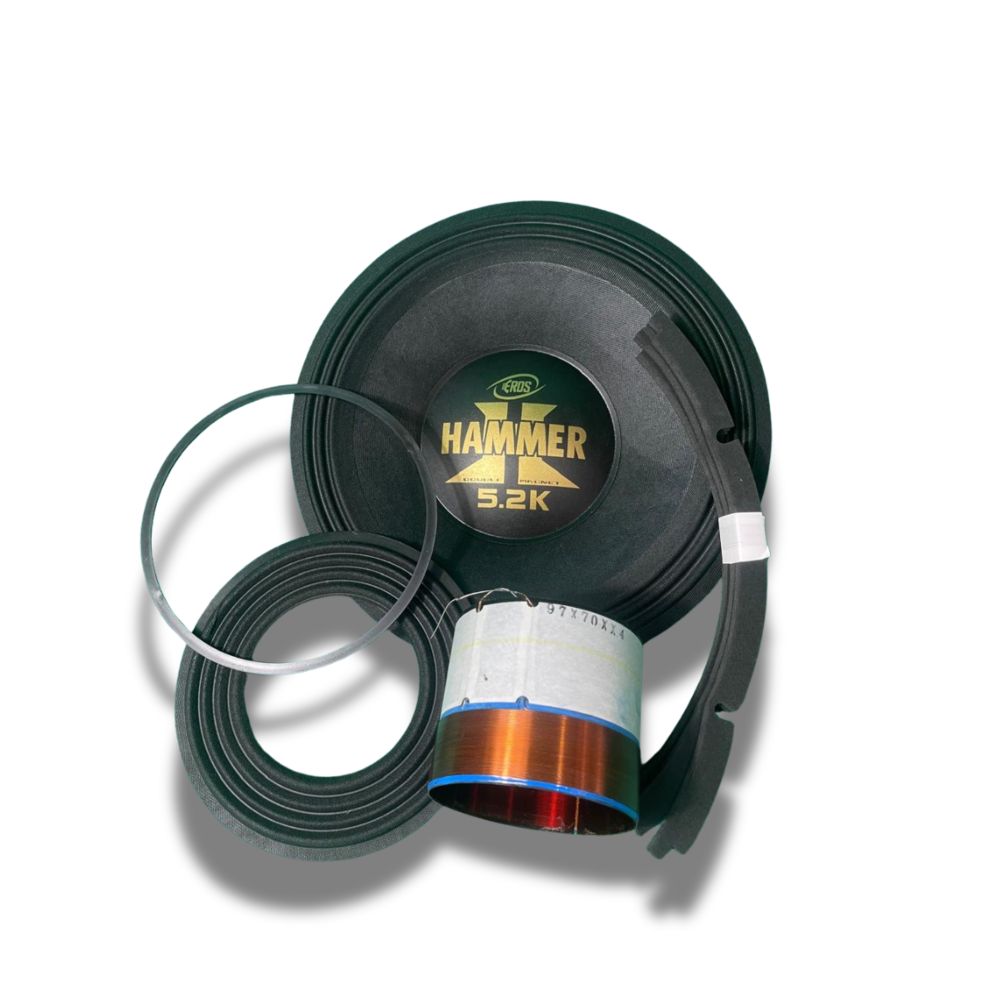 Kit Reparo Desmontado Para Alto-Falante 12" Eros Hammer 5.2K – 4 Ohms ...